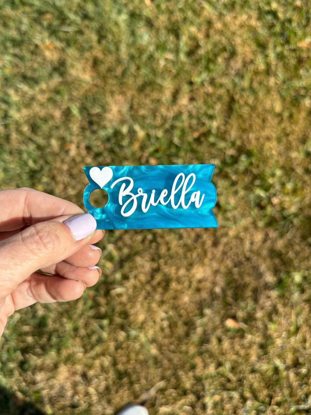 Blue Name Tag for Cup Teacher Gift Accessories for Cups Name Plate ...