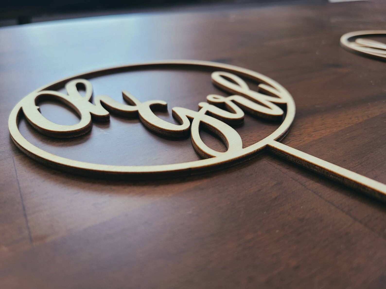 Oh Boy Oh Girl Circle Cake Topper Baby shower cake sign | Etsy