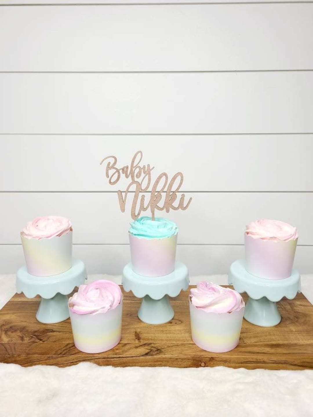 Custom Baby Cake Topper Baby Shower Decorations Baby's First Birthday ...