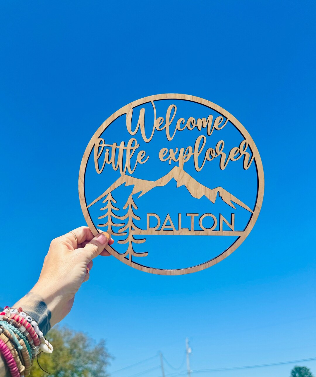 Custom Welcome Little Explorer Name Sign Adventure Babyshower Theme ...