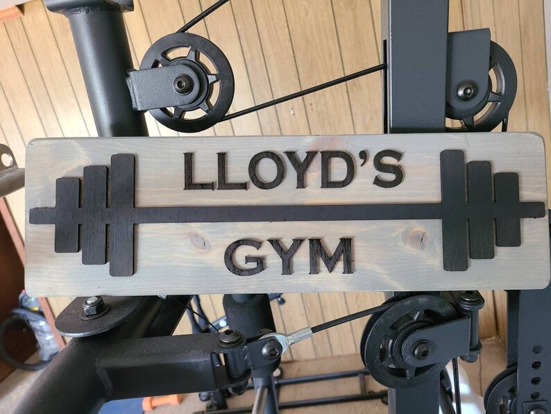 Personalized Home Gym Sign Workout Room Sign Fitness Decor | Etsy