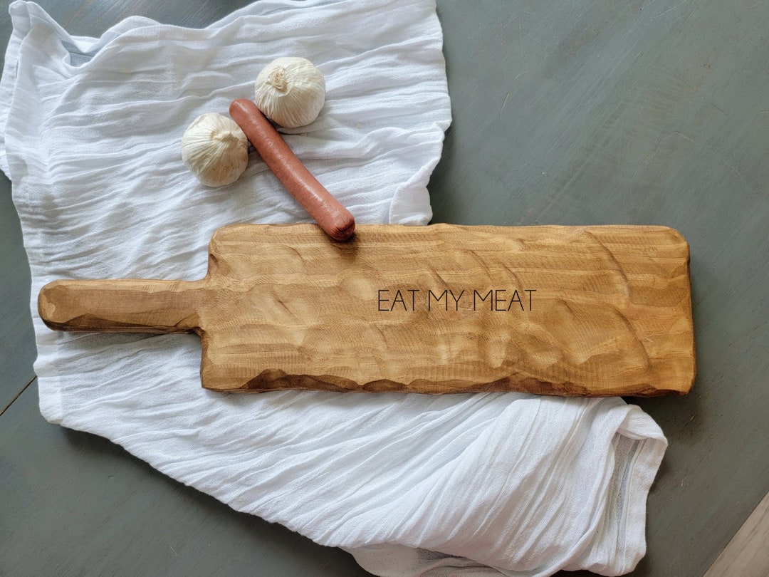 Eat My Meat Coochie Board Charcuterie Board Funny Father's Day Gift Gag ...