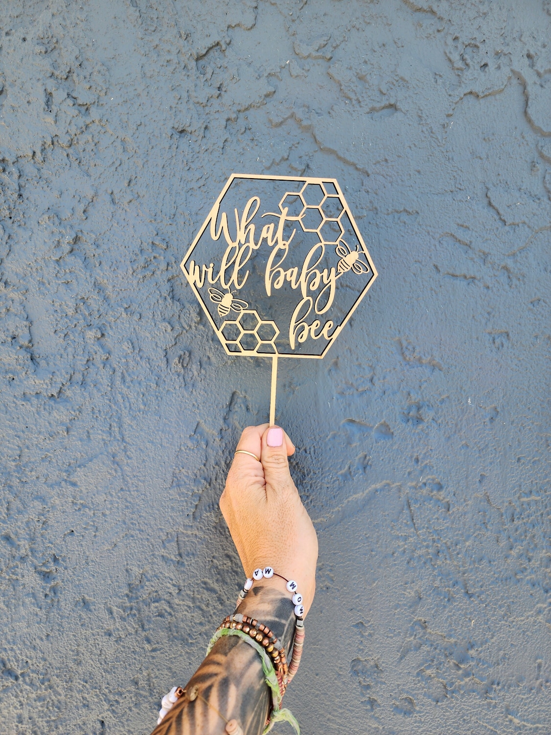 What Will Baby Bee Cake Topper Bee Themed Baby Shower Gender Reveal ...