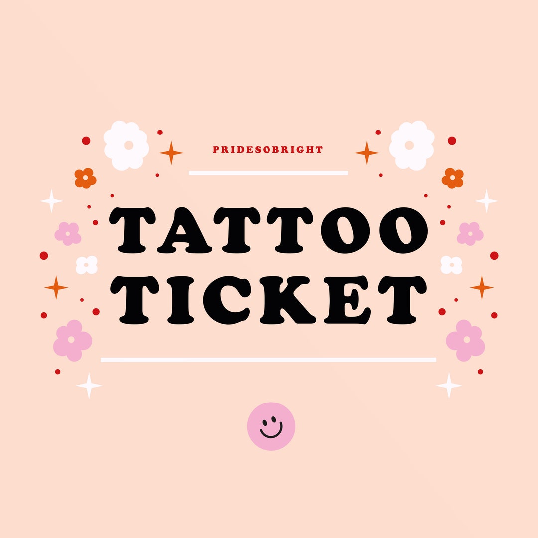 Tattoo Ticket • Tattoo Permission Pass - Tattoo Design - Illustration ...