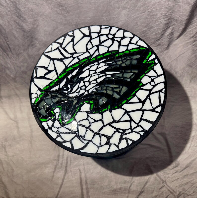 Philadelphia Eagles Kelly Green - Glass Mosaic Side Table - for Man ...