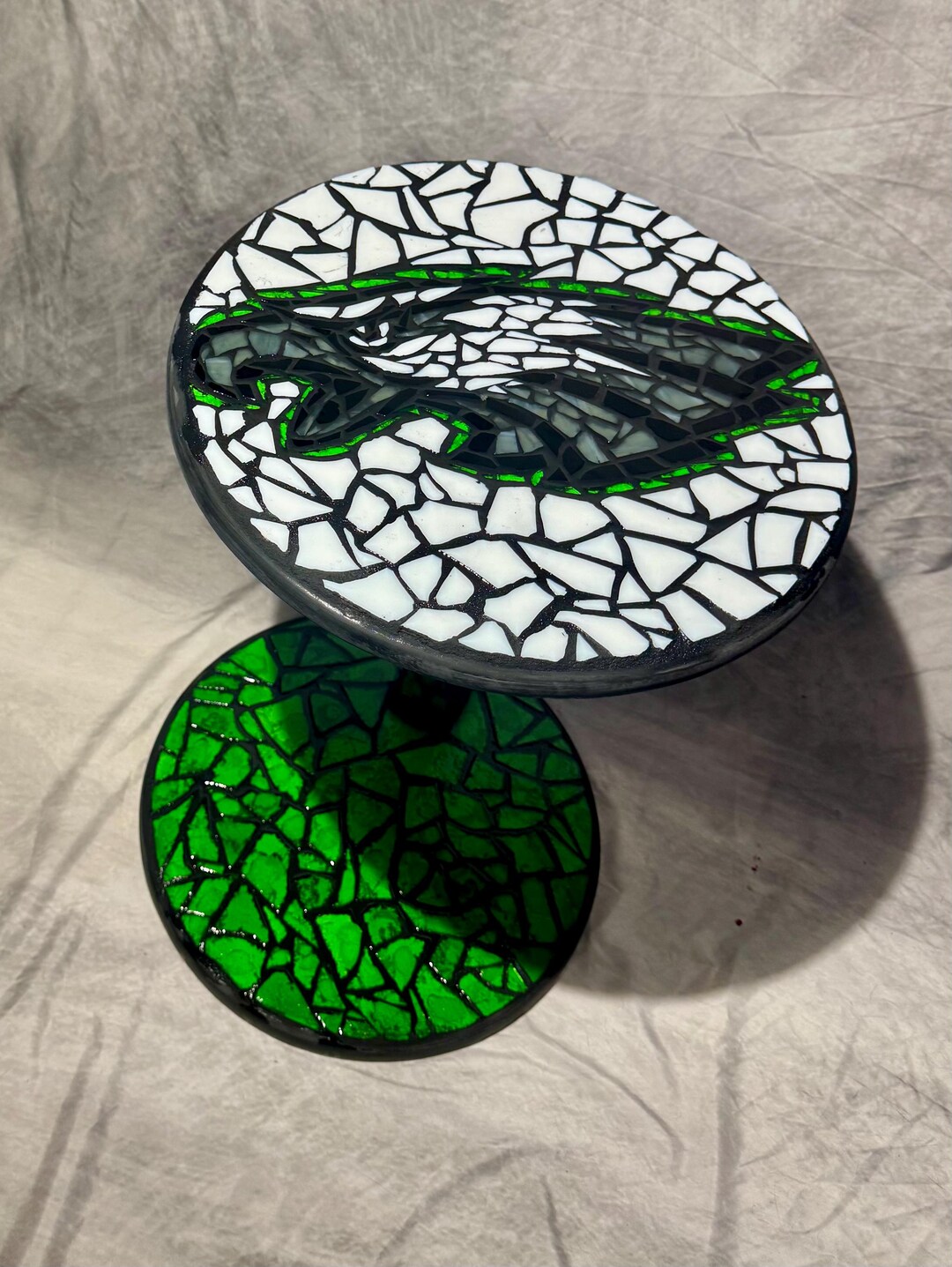 Philadelphia Eagles Kelly Green - Glass Mosaic Side Table - for Man ...