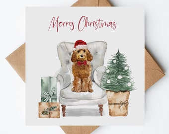 Cockapoo Xmas Card - Etsy