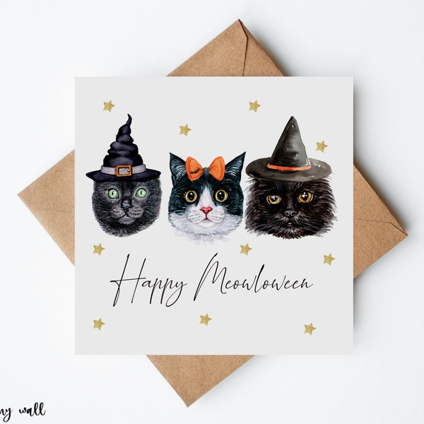 Black Cat Cards - Etsy UK