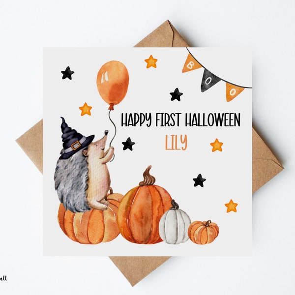 Personalised First Halloween Card - Etsy