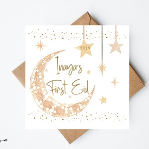 Personalised First Eid Card, Cards for Eid, Eid Mubarak Card ...