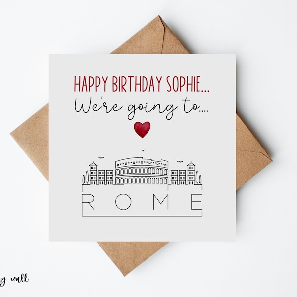 Rome Birthday Card - Etsy