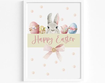 Happy Easter Print | Etsy