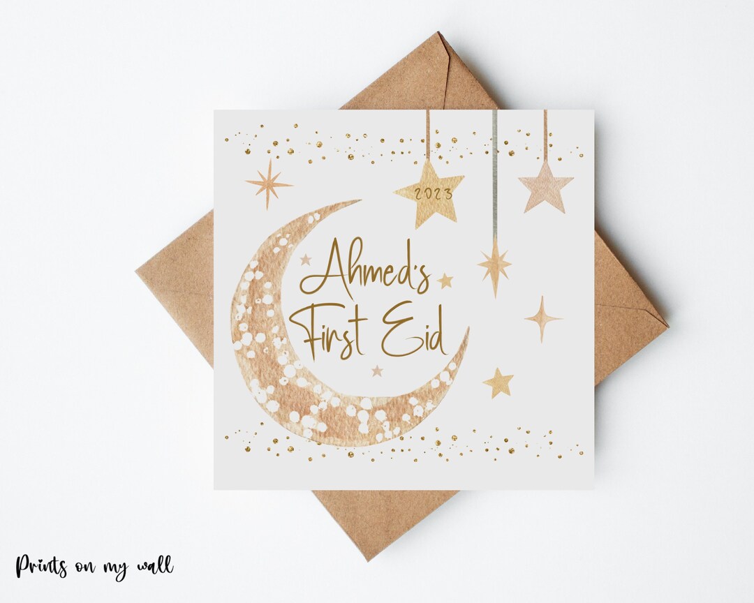 Personalised First Eid Card Cards for Eid Eid Mubarak Card - Etsy