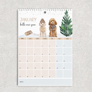 Cockapoo 2025 Calendar, 2025 Calendar, Dog Calendar, Cockapoo Gift ...