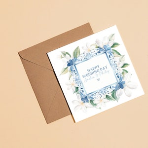 Mediterranean Wedding Card, Personalised Wedding Card,destination ...