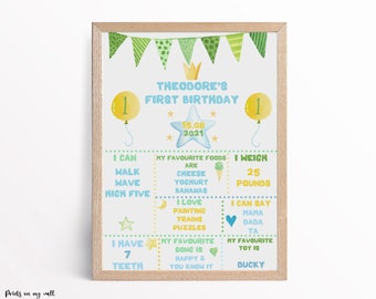 First Birthday Sign - Etsy UK
