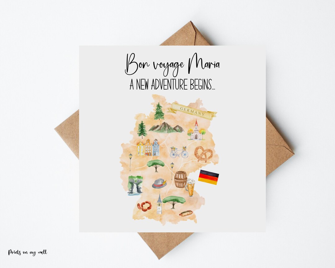 Germany Card, Moving to Germany Card, New Adventures Card, Emigrating ...