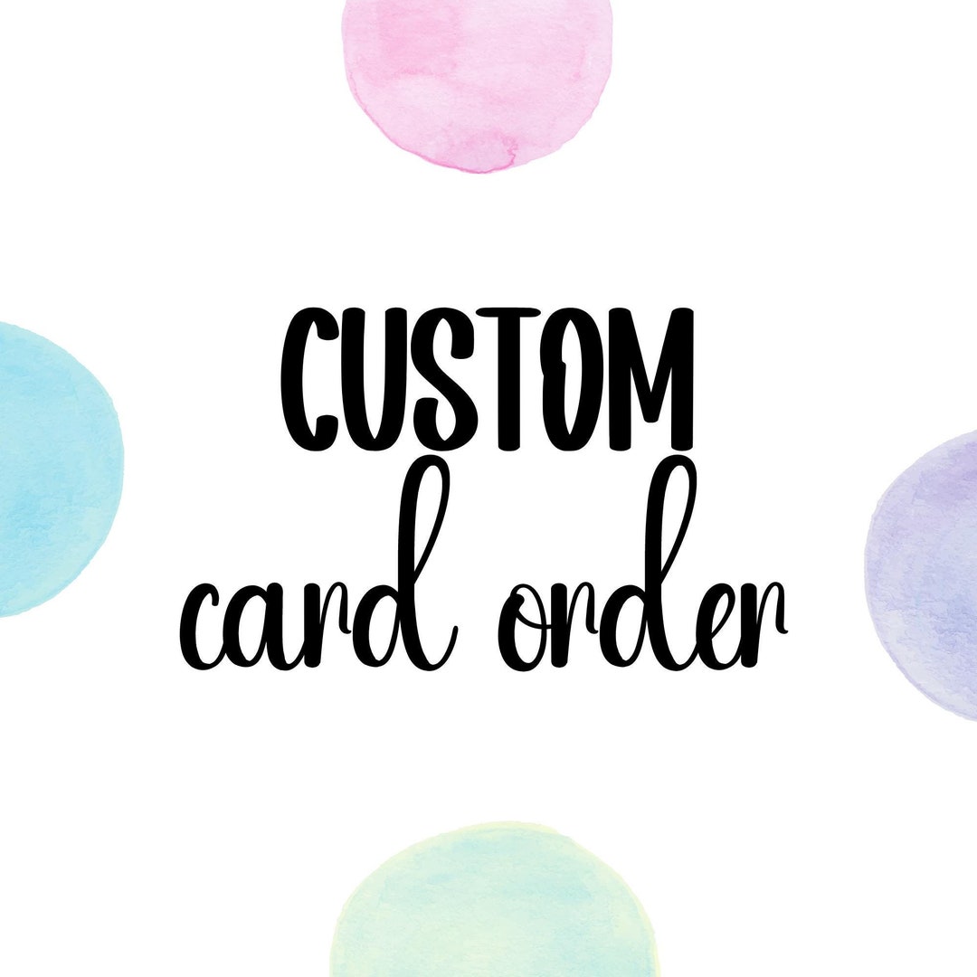 Custom Greetings Card Order - Etsy