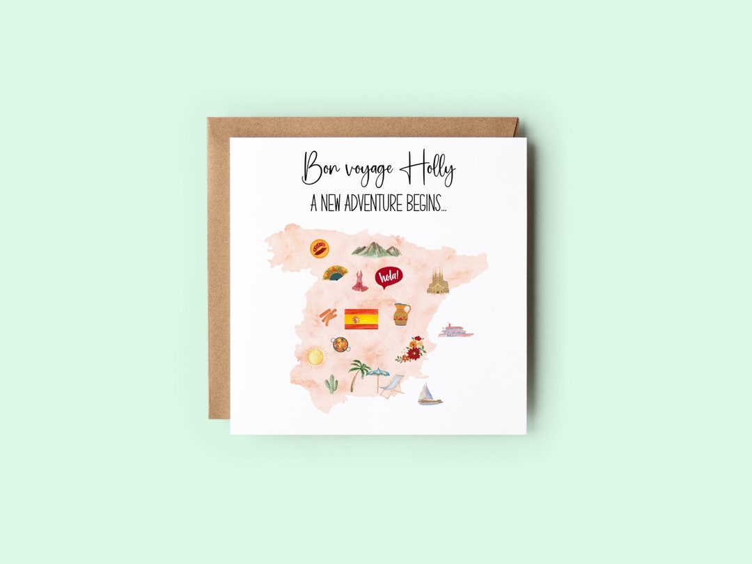 Spain Card, Moving to Spain Card, New Adventures Card, Emigrating Card ...