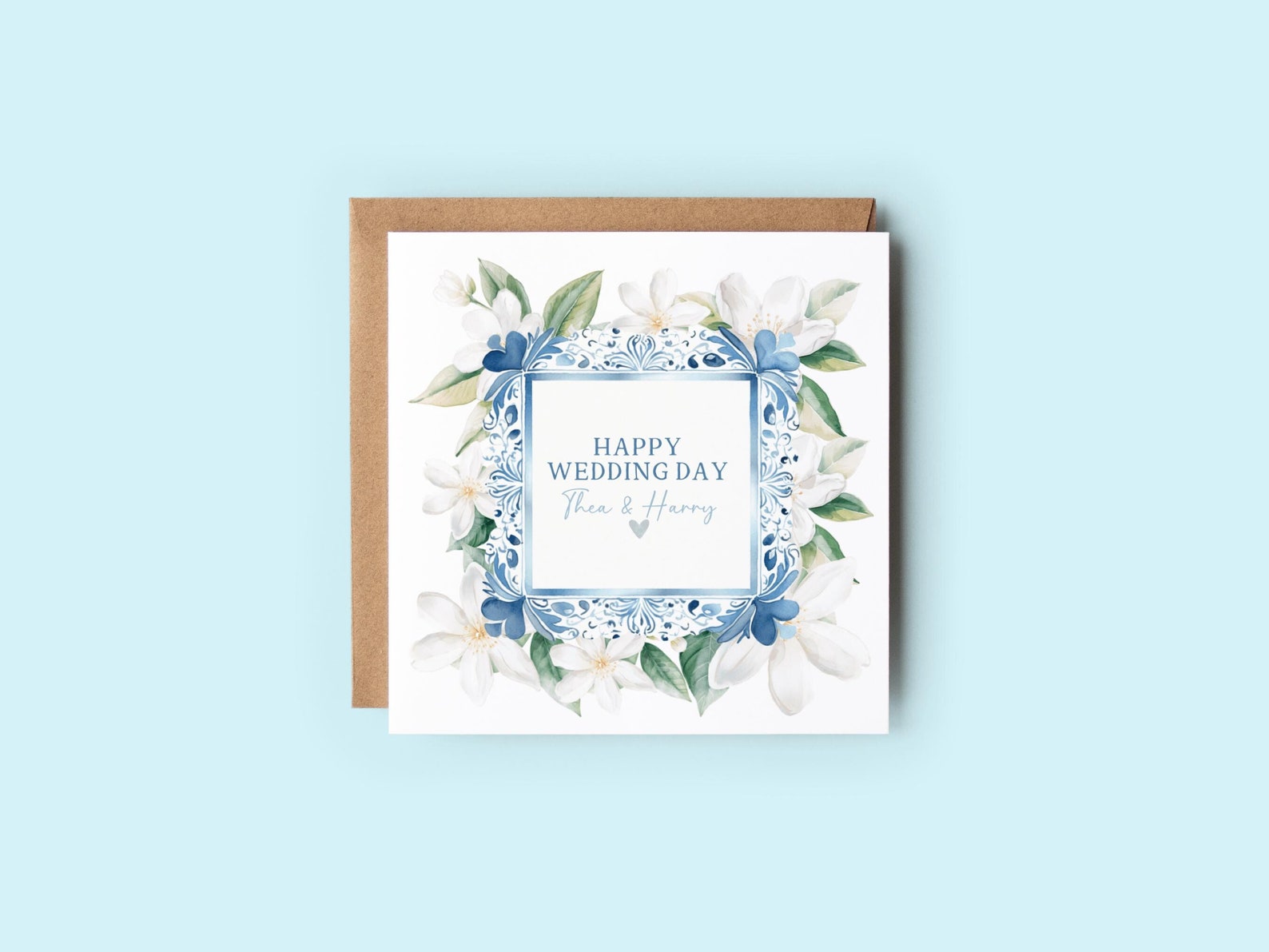 Personalized Mediterranean Wedding Card, Destination Wedding - Etsy