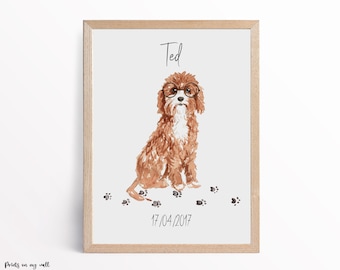 Cavapoo Dog Wall Decal - Etsy