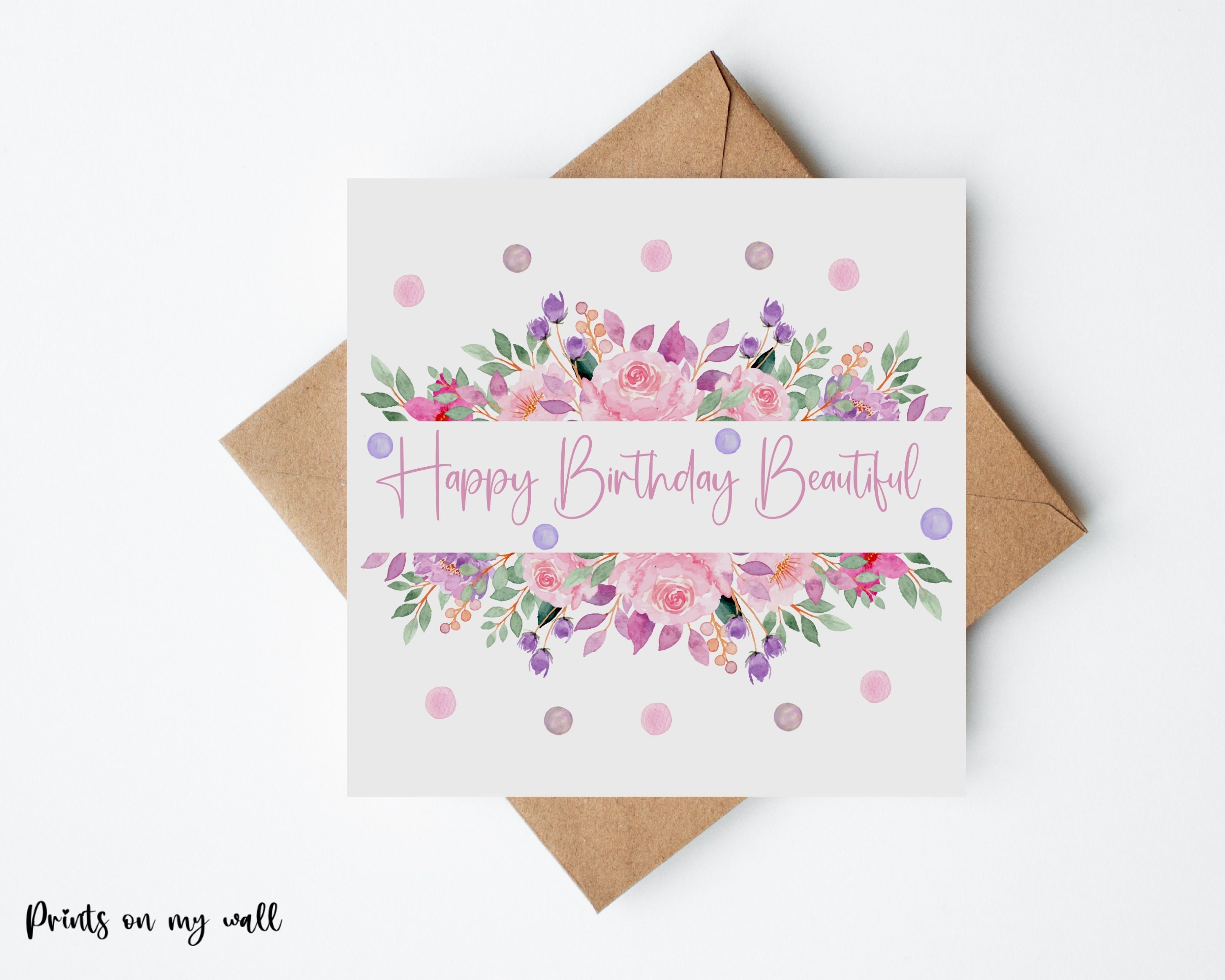 Happy Birthday Beautiful Card