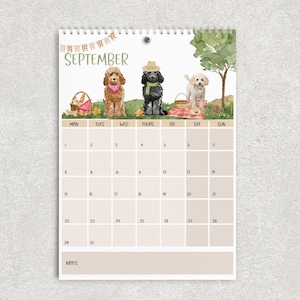 Cockapoo 2025 Calendar, 2025 Calendar, Dog Calendar, Cockapoo Gift ...