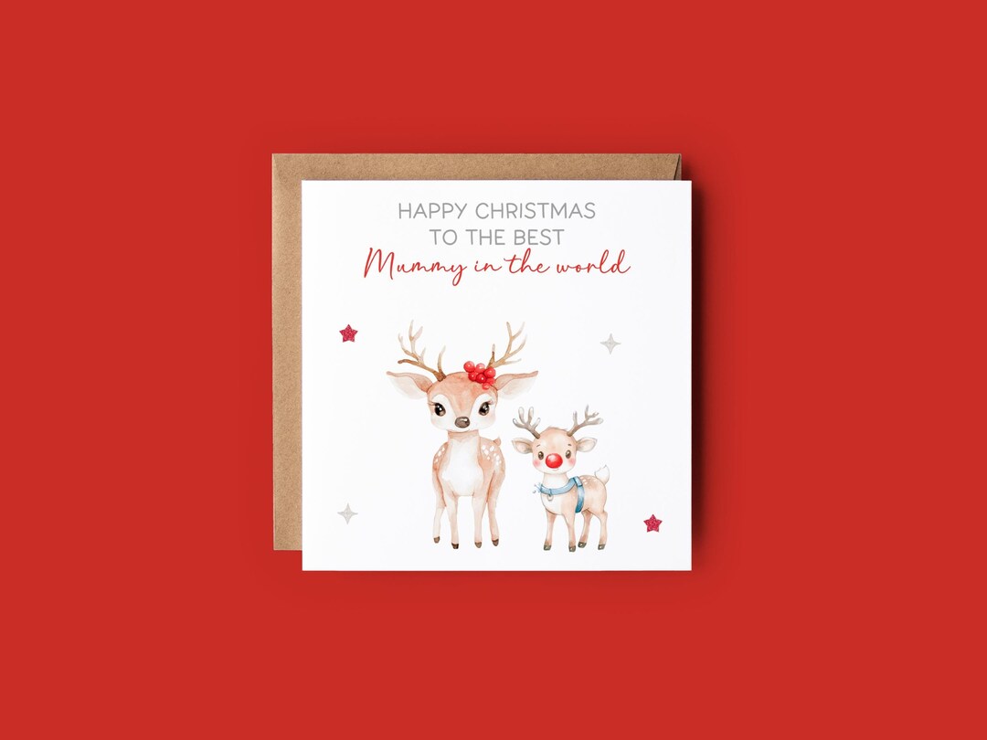 Mummy Christmas Card, Happy Christmas to the Best Mummy in the World ...