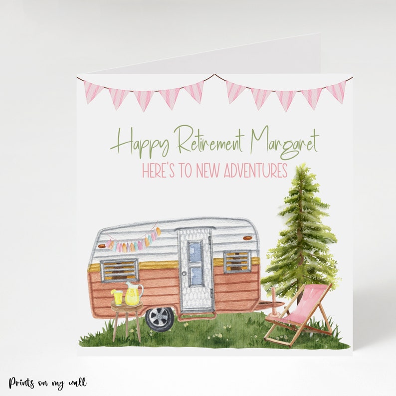 Personalized Caravan Retirement Card, New Adventures - Etsy
