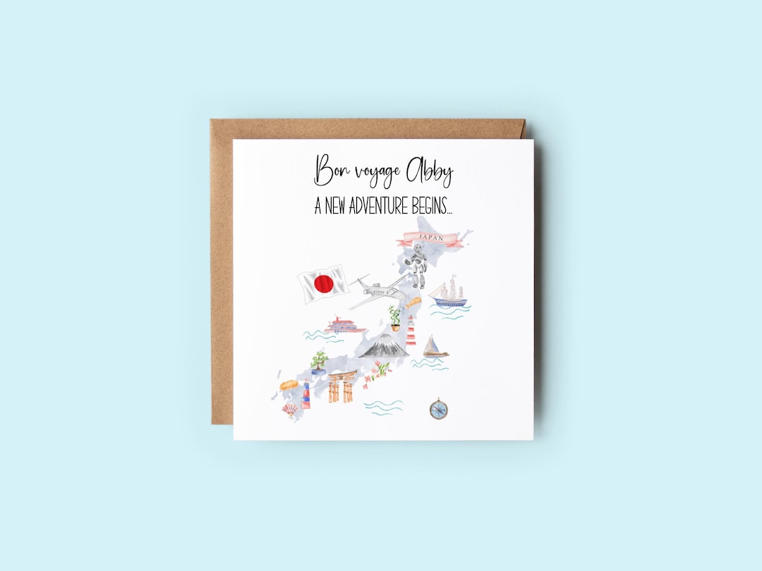 Japan Card, Moving to Japan Card, New Adventures Card, Emigrating Card ...