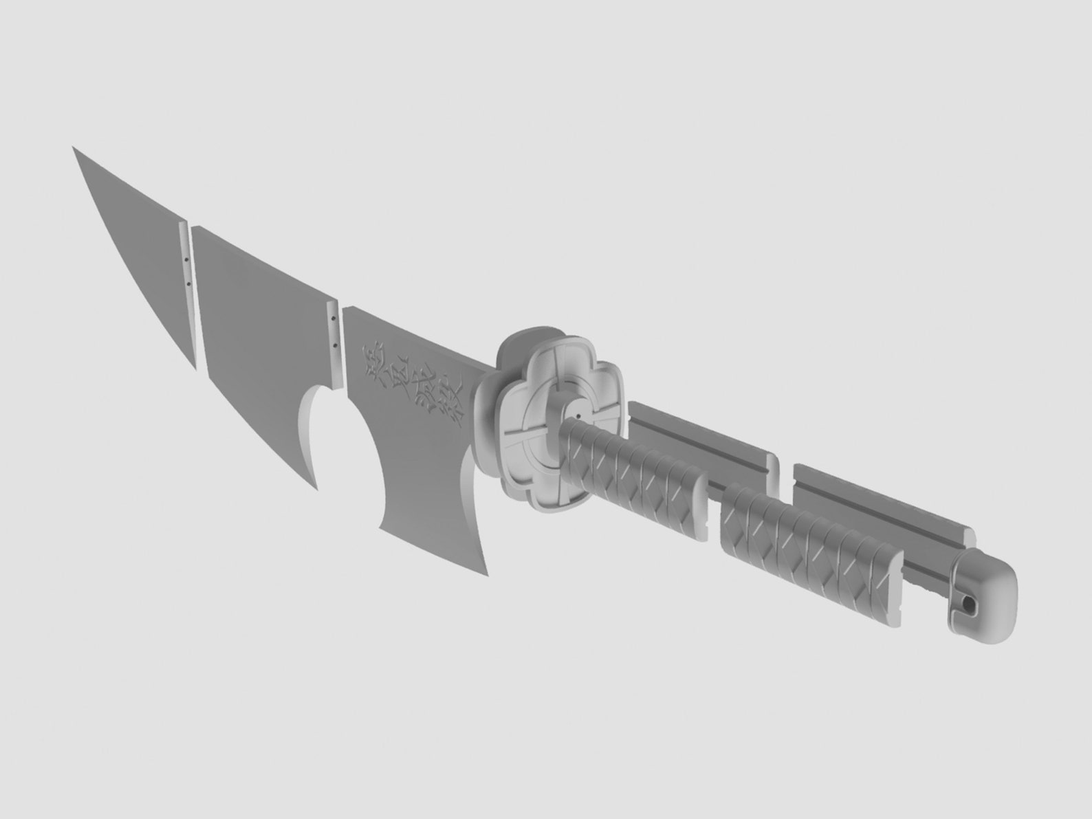 Uzui Tengen Sword [3d Print STL Files] - Etsy