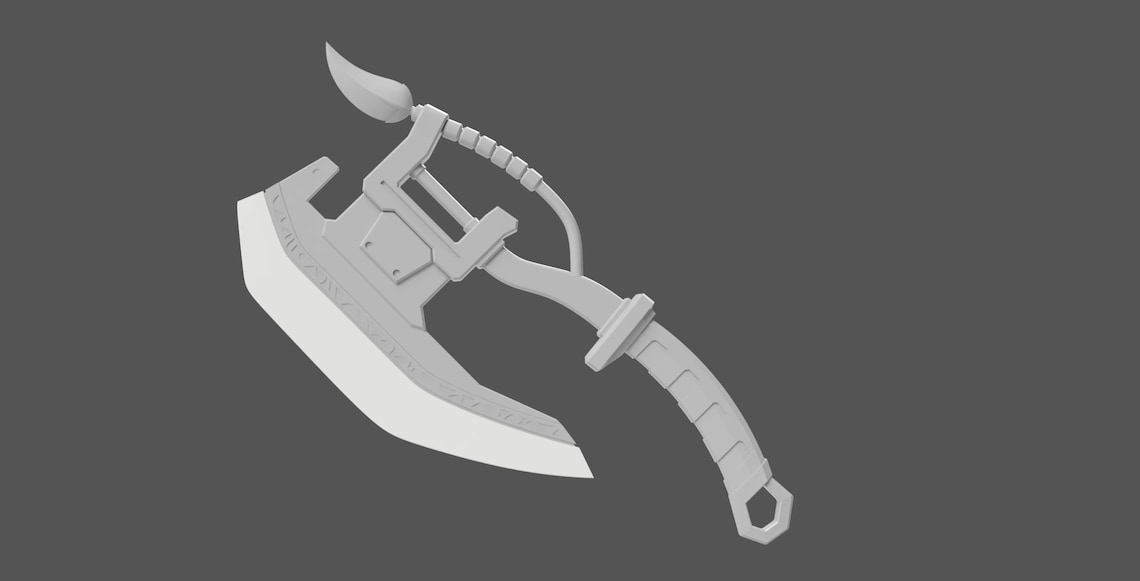 Melee Zaku's Hawk Axe From Gundam Evolution 3D Model for Cosplay [STL ...