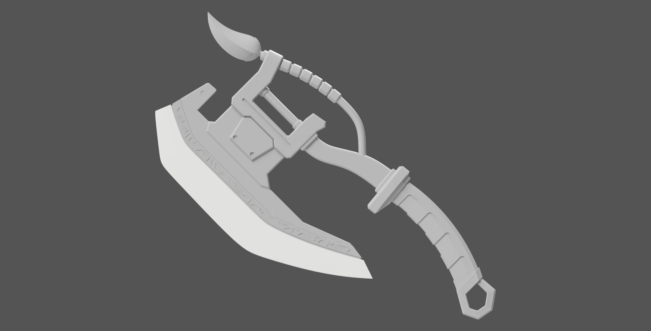 Melee Zaku's Hawk Axe From Gundam Evolution 3D Model for Cosplay [STL ...