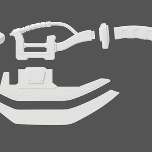 Melee Zaku's Hawk Axe From Gundam Evolution 3D Model for Cosplay [STL ...