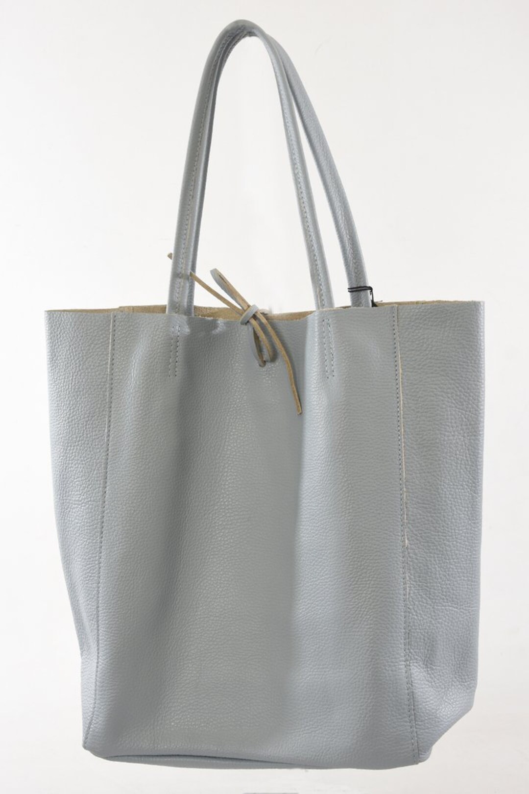 Baby Blue, Pastel, Tote Bag, Metallic, Recycled, Eco, Genuine Leather ...