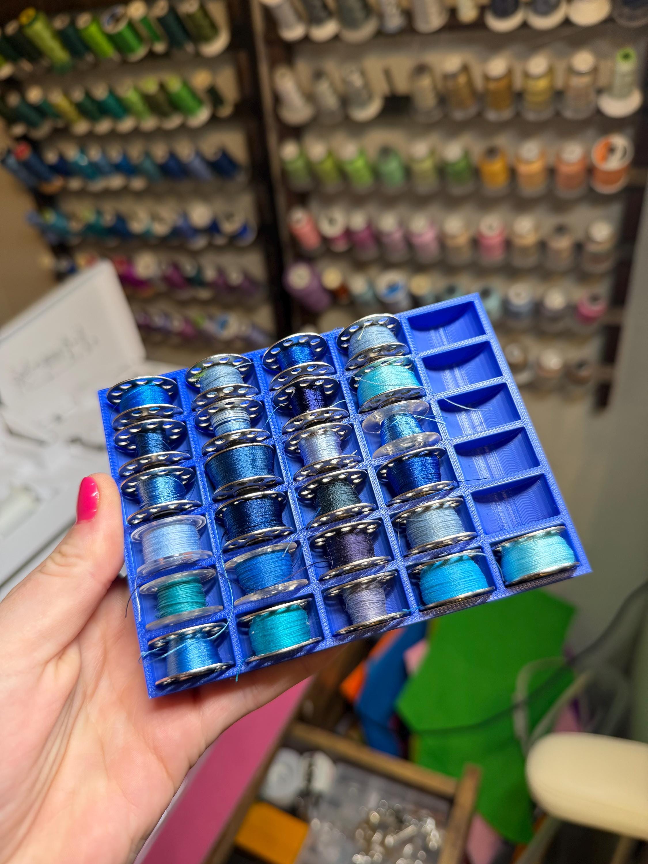 Sewing Bobbin Storage Tray & Organizer - Etsy