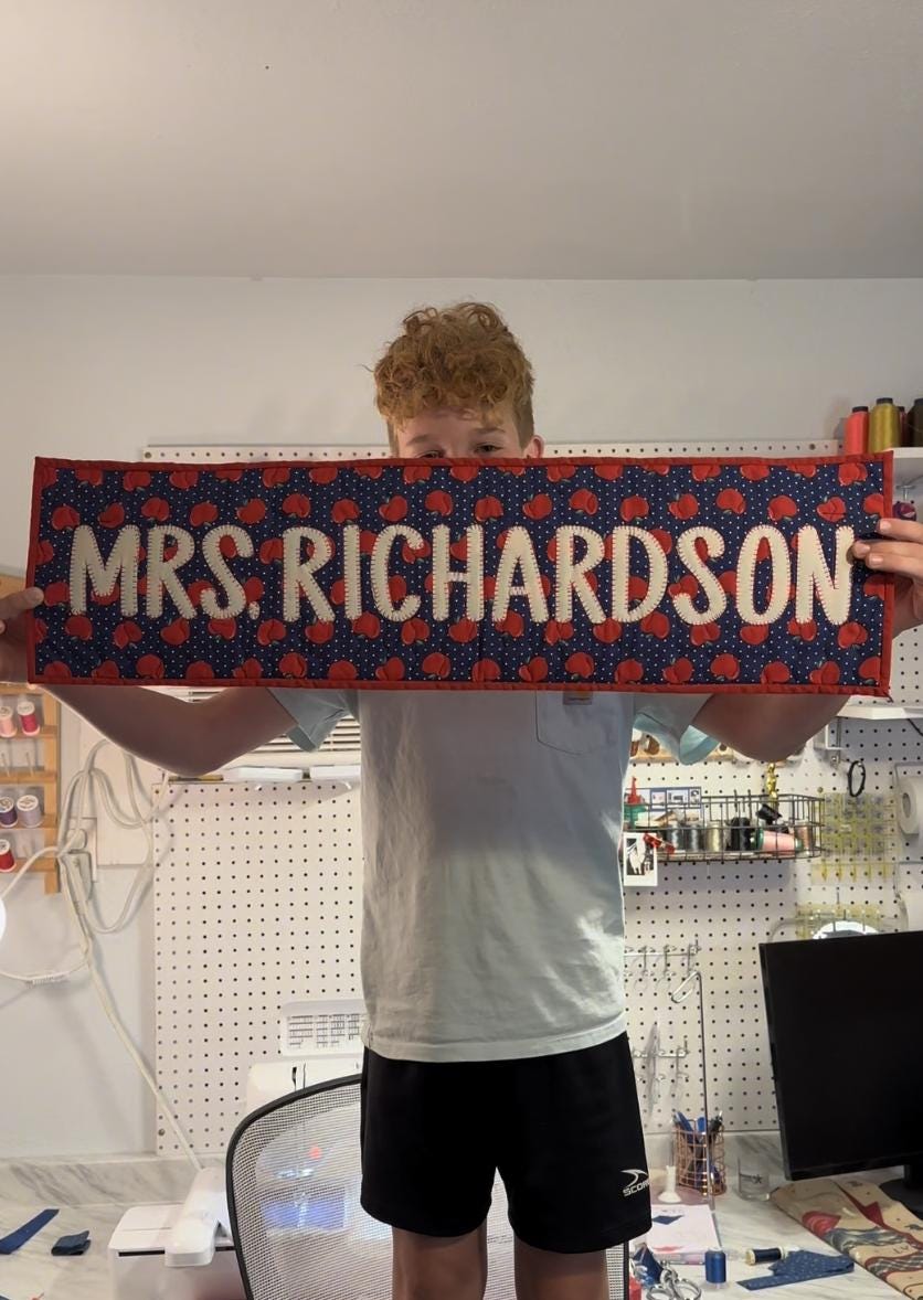 Custom Quilted Name Banner - Etsy