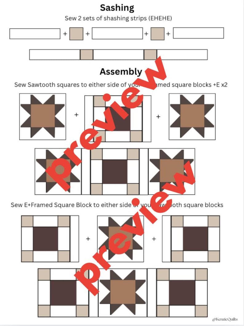 Ranchhouse Windows PDF Quilt Pattern - Etsy