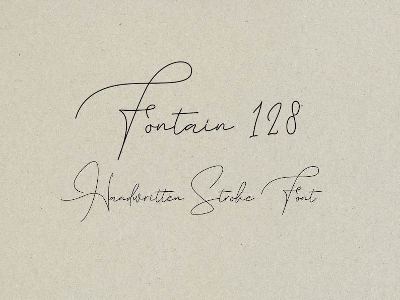 Fontain128 - Stroke Font - Single Line Font - Sketch Pen Font - Pen ...