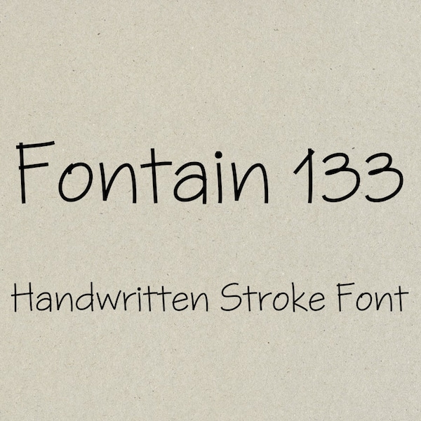 Handwriting Single Line Font - Etsy
