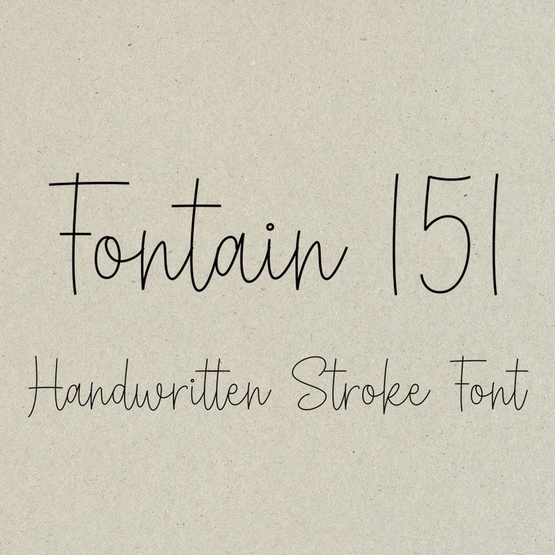Single Line Stroke Font - Etsy