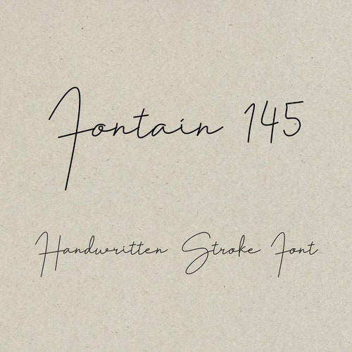 Fontain145 Stroke Font Single Line Font Sketch Pen Font - Etsy