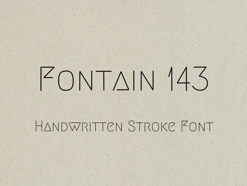 Art & Collectibles Digital Single Line Font Engraving Font Fontain175 ...