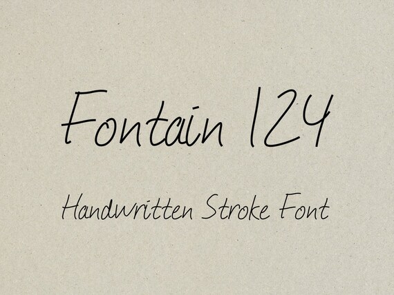 Fontain104 Pen Plotter Single Line Font Engraving Font Stroke Font ...