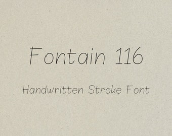 True Single Line Font - Stroke Font - Cricut Font - Handwritten Font ...