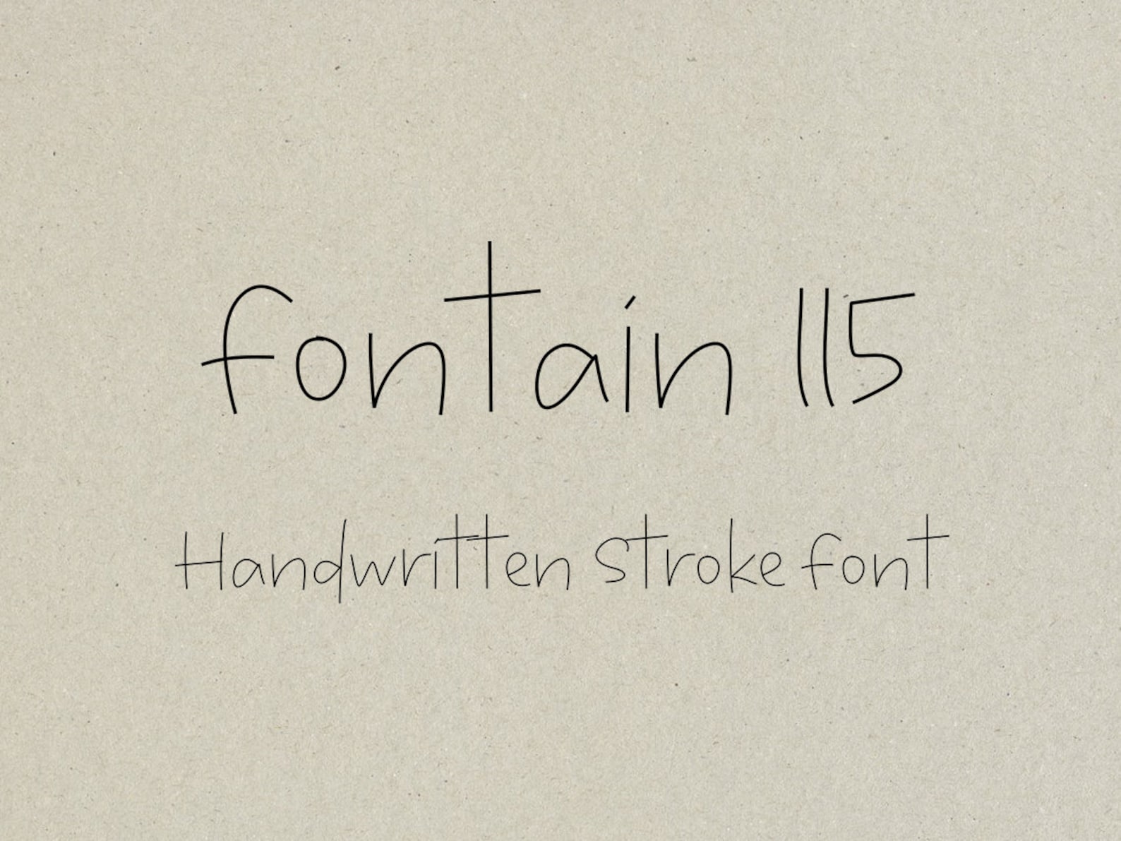 Fontain115 Stroke Font Single Line Font Sketch Pen Font Pen Plotter ...
