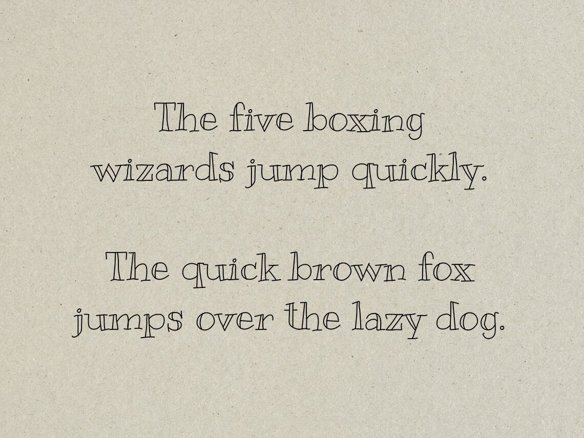 Fontain135 - Stroke Font - Single Line Font - Sketch Pen Font - Pen ...