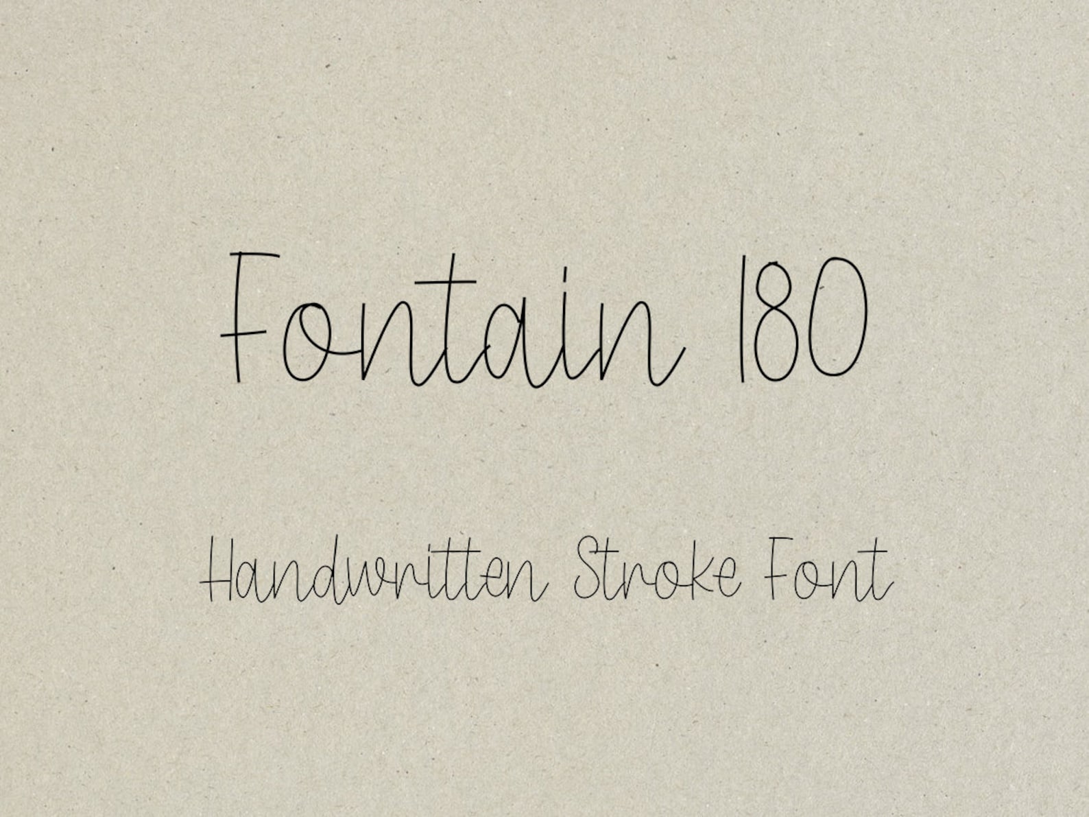 Fontain180 - Stroke Font - Single Line Font - Sketch Pen Font - Pen ...