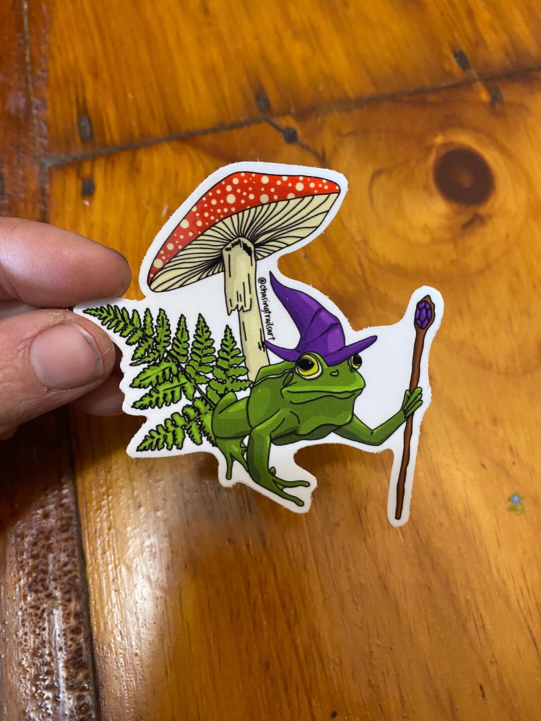 Wizard Frog Sticker- Silly Frog Sticker, Cottage Core, Magical Wizard ...