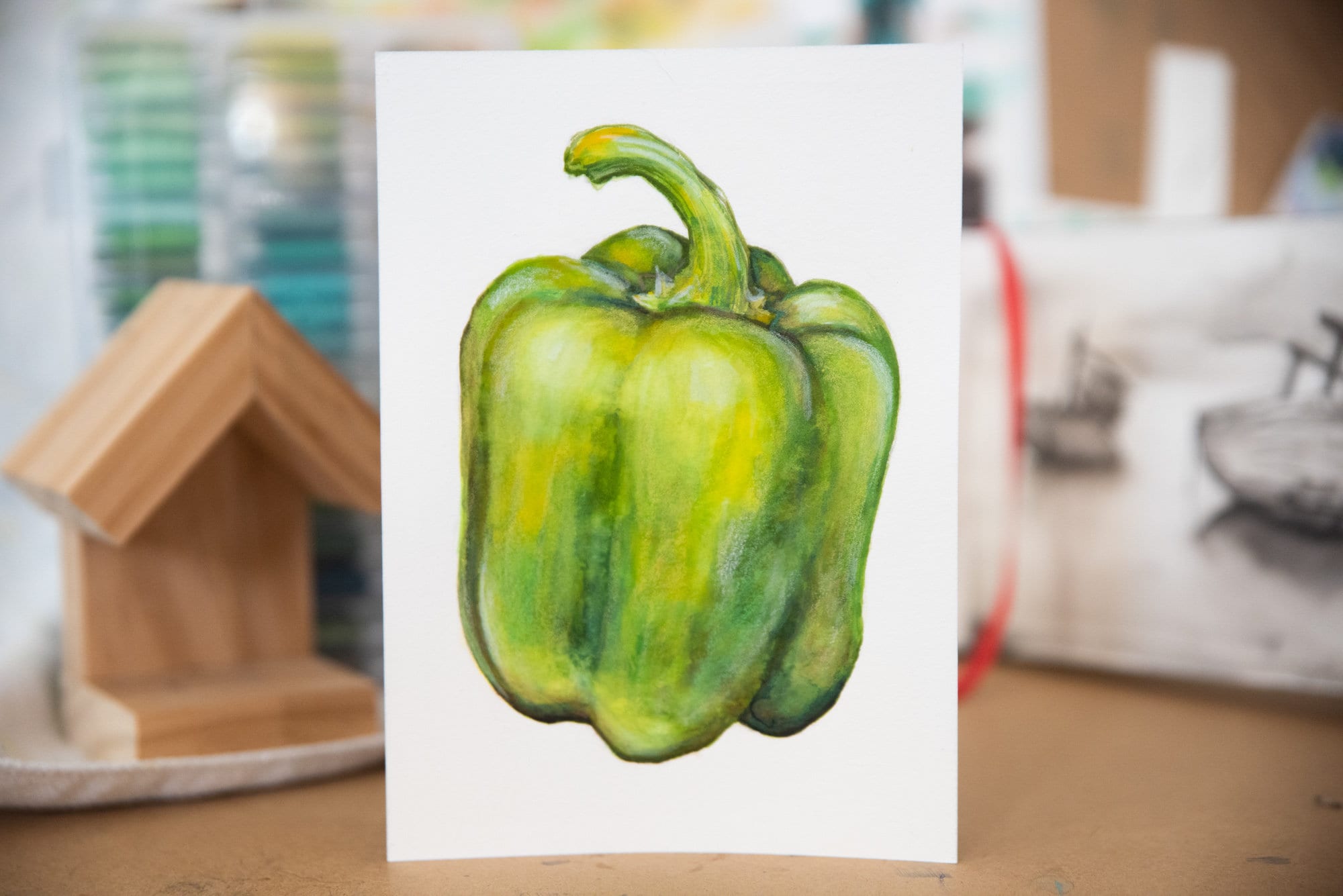 Green Capsicum Painting